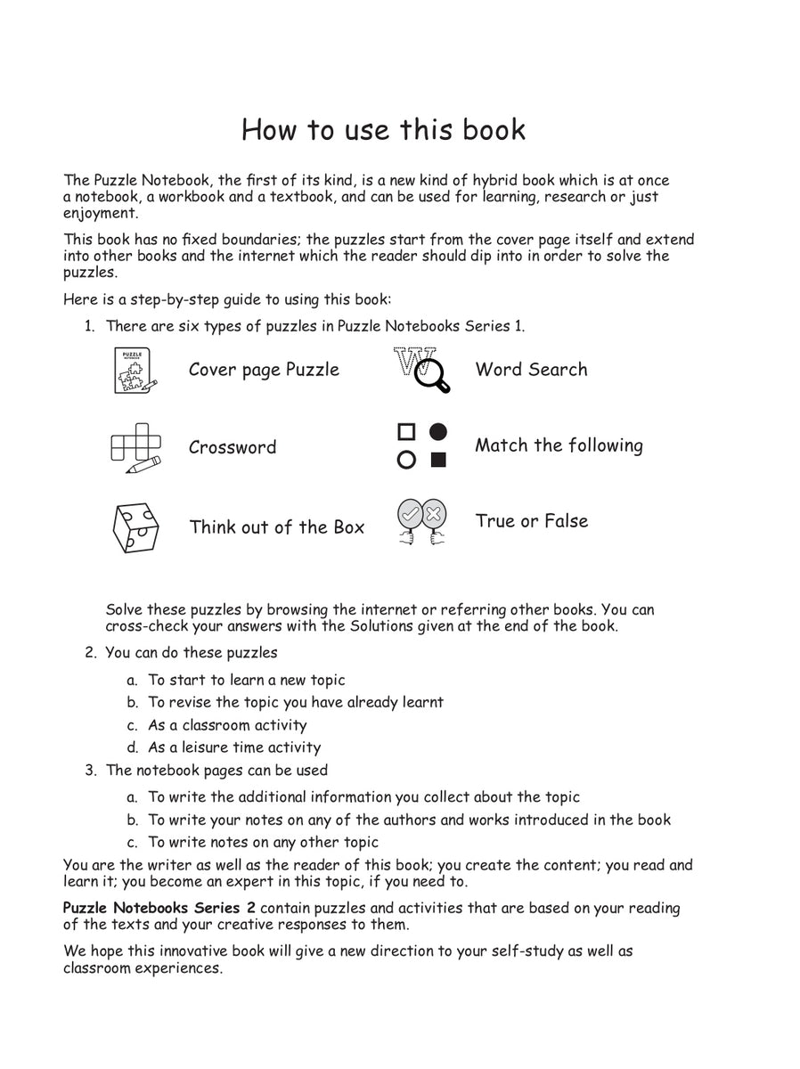 Puzzle Notebook - Caribbean Literature – Vallath Books